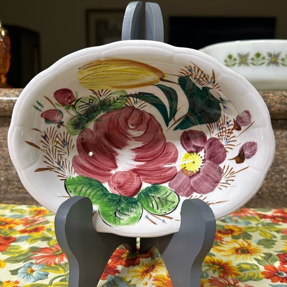 Kitchen | Vintage Blueridge Southern Pottery Small Oval Platter | Poshmark